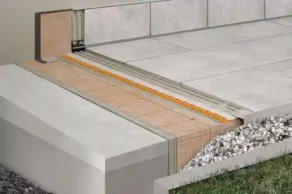 Konstrukce terasy B.2: podlahová konstrukce s kontaktní drenáží nad ...